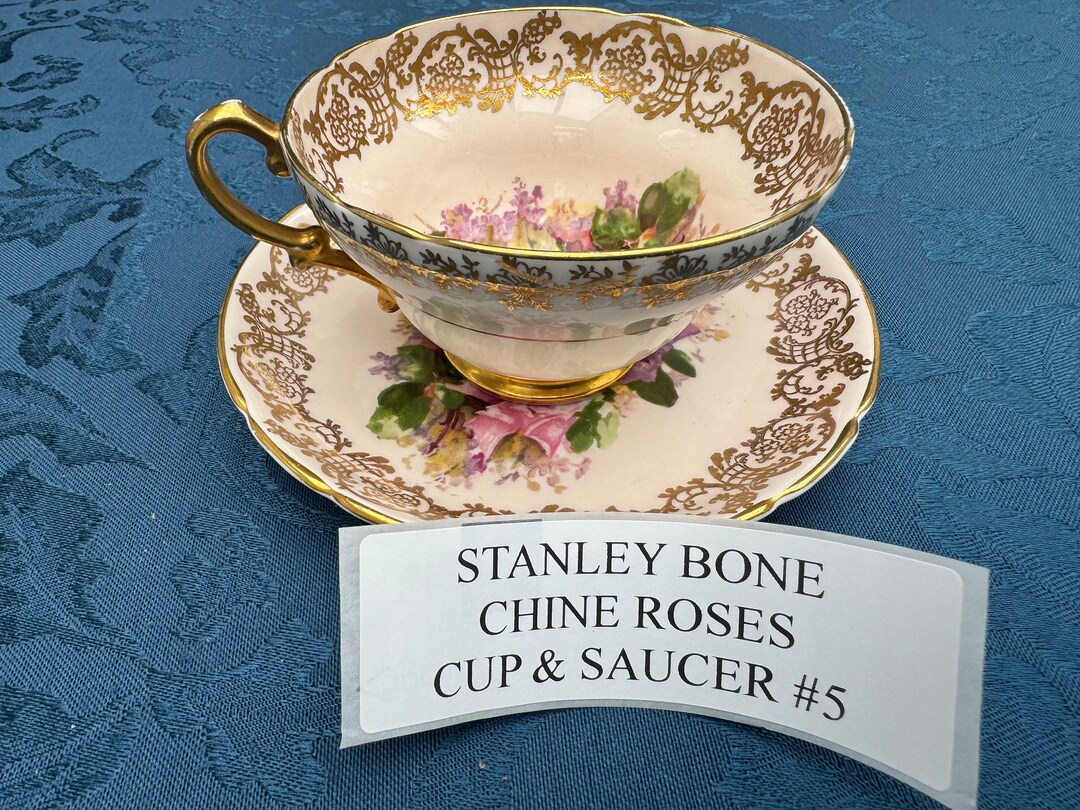 Roses Stanley Bone China Cup and Saucer Afternoon Tea #5 - Etsy
