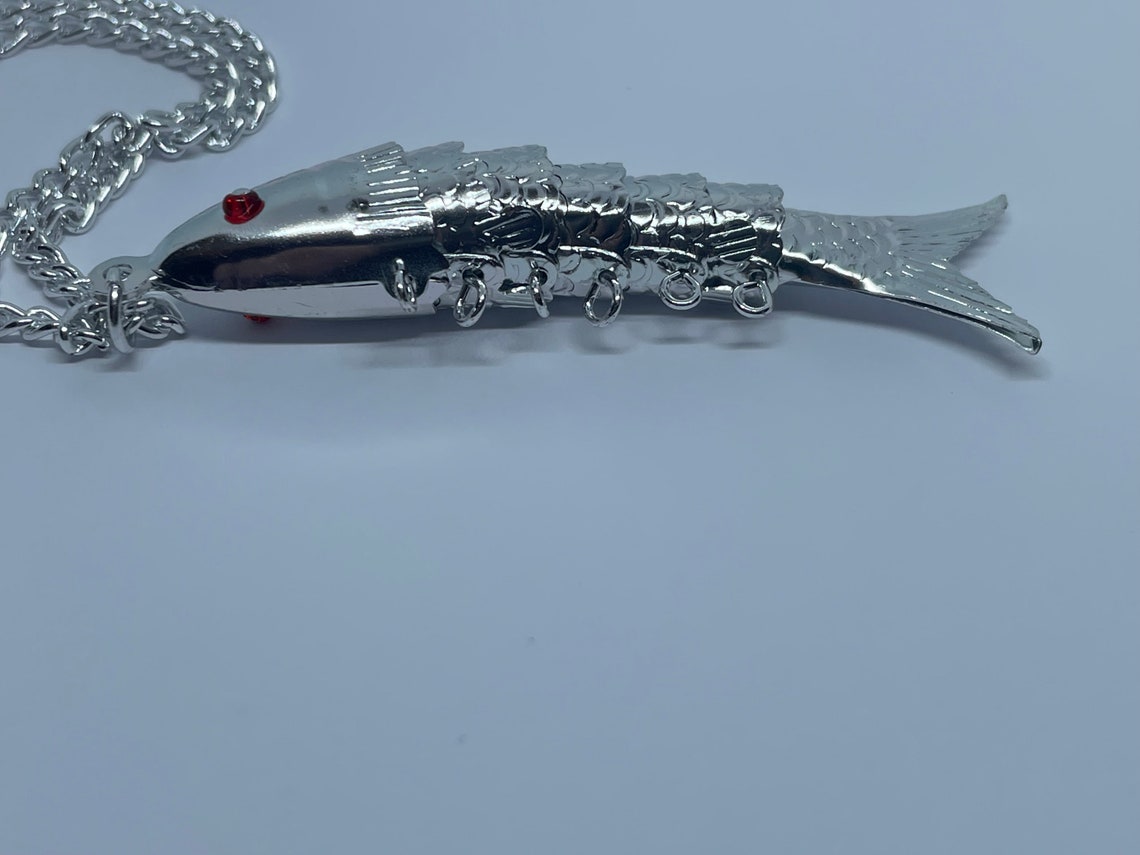 Vintage Articulated Fish Pendant Light Weight 18 Inch or 30 - Etsy