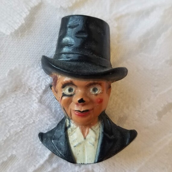 Unique Vintage 1930's Charlie McCarthy Brooch Pin Ven… - Gem