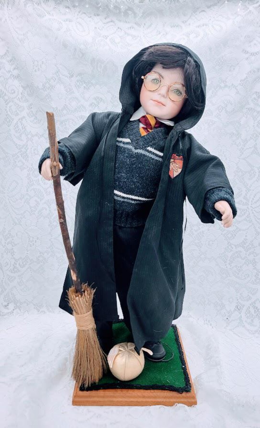 RARE Finneus Haunted Doll 22" Harry Potter Character Handmade Bisque ...