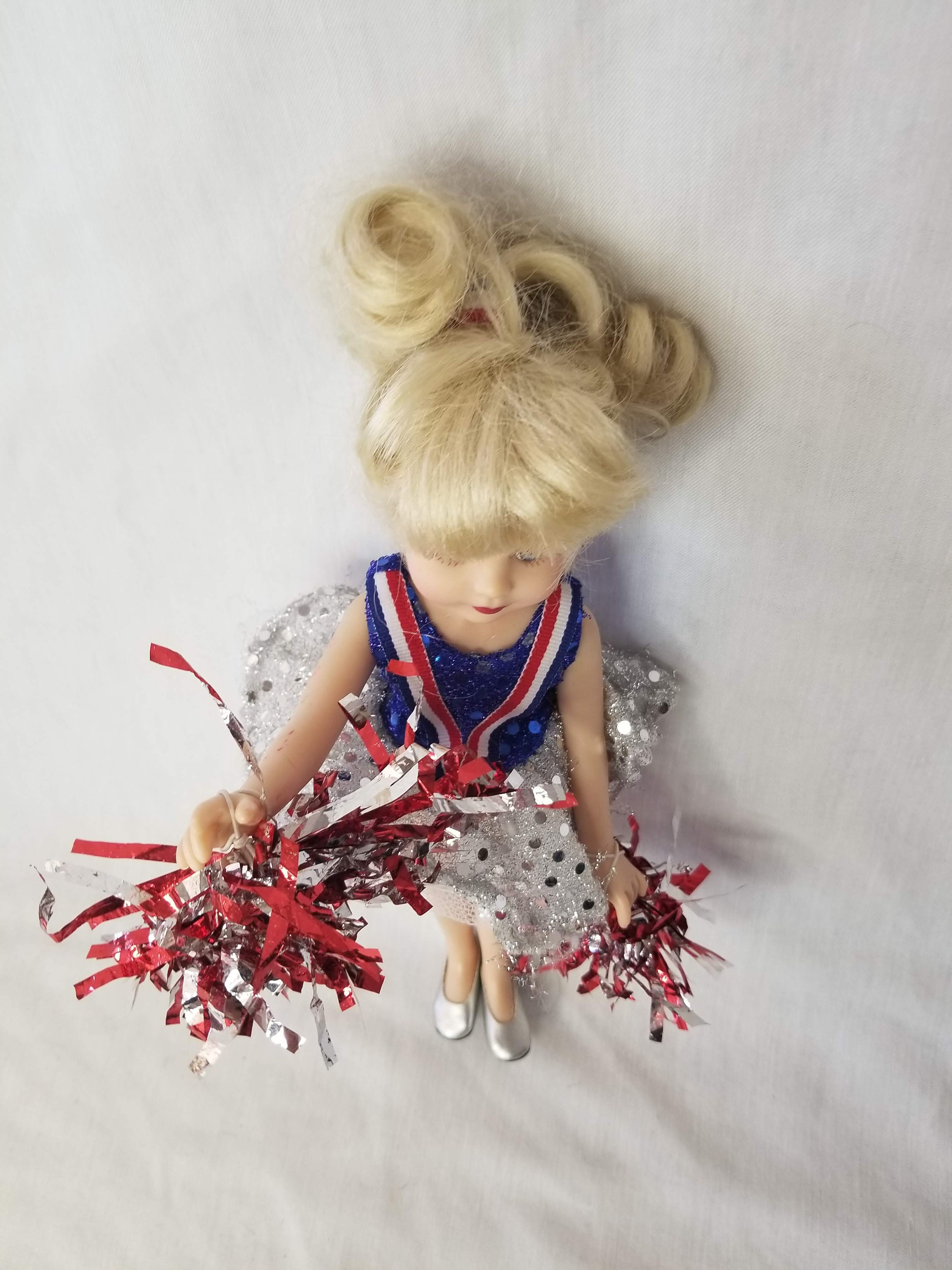 Cheerleader Doll ~ Collectible Jointed Vinyl Doll ~ 12 Inch ~ Removable