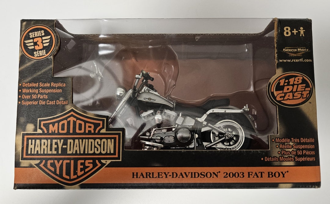 Fat Boy 2003 Harley Davidson Motorcycle 1:18 Scale Diecast by ERTL - Etsy