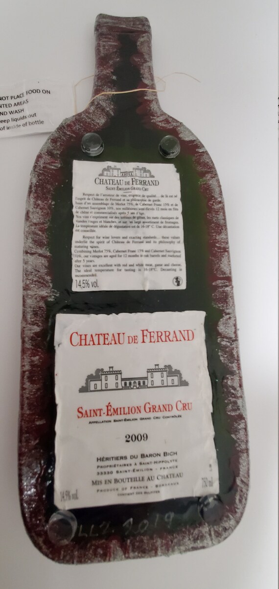 French Chateau de Ferrand Saint-Emilion 2009 flattened | Etsy