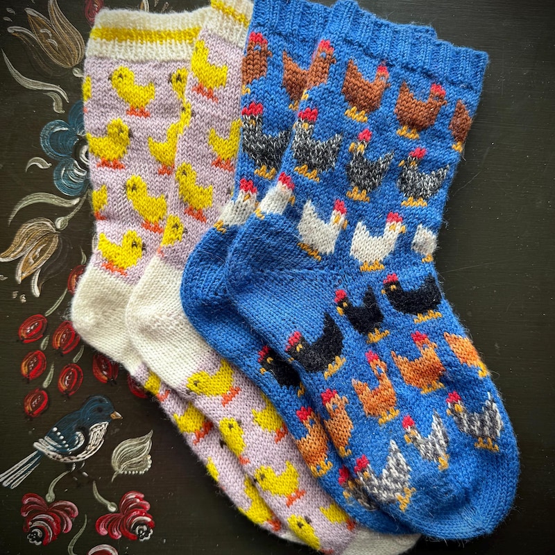 Chicken Socks - Etsy