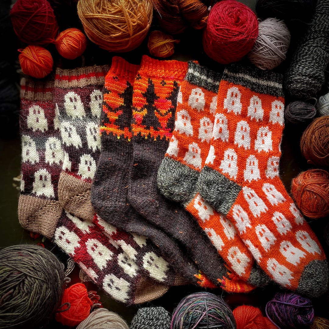 DIGITAL ITEM - Spooky Sock Set Knitting Instructions - Etsy