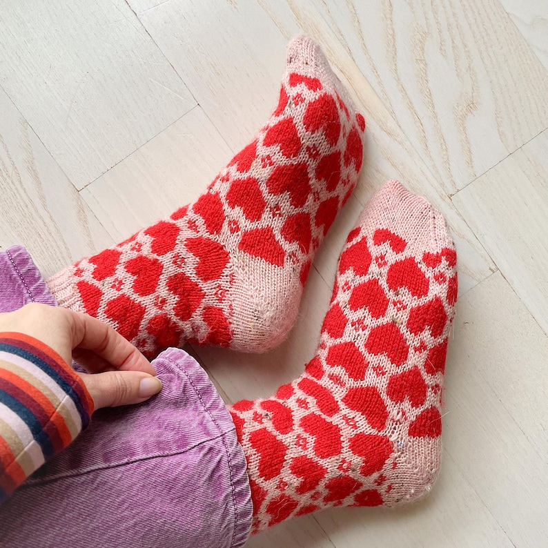 DIGITAL ITEM - I Heart Socks PDF Knitting Pattern - Etsy
