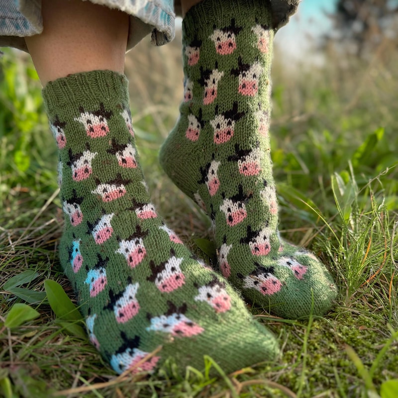 Cow Socks - Etsy