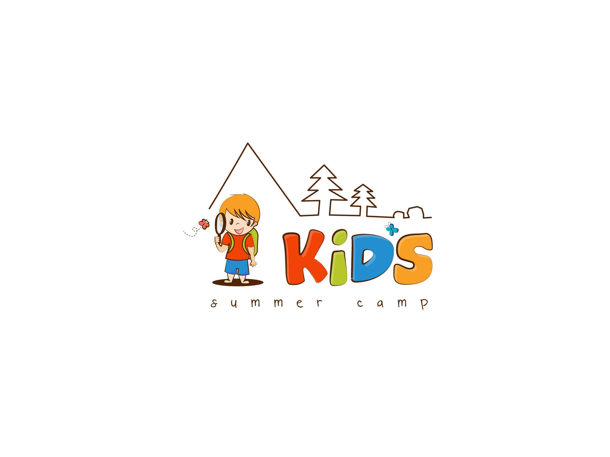 Kids Summer Camp Logos