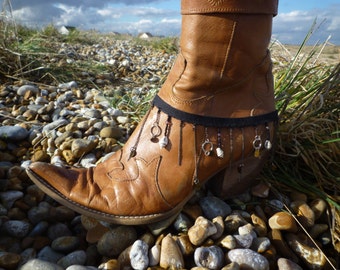 Boot Bracelets Pair boho Navajo Boot Jewelry, Boot Bling, Boot Chains ...