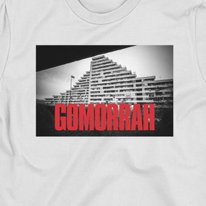 Gomorrah Building & Logo Box Art Men's White T-shirt - Etsy