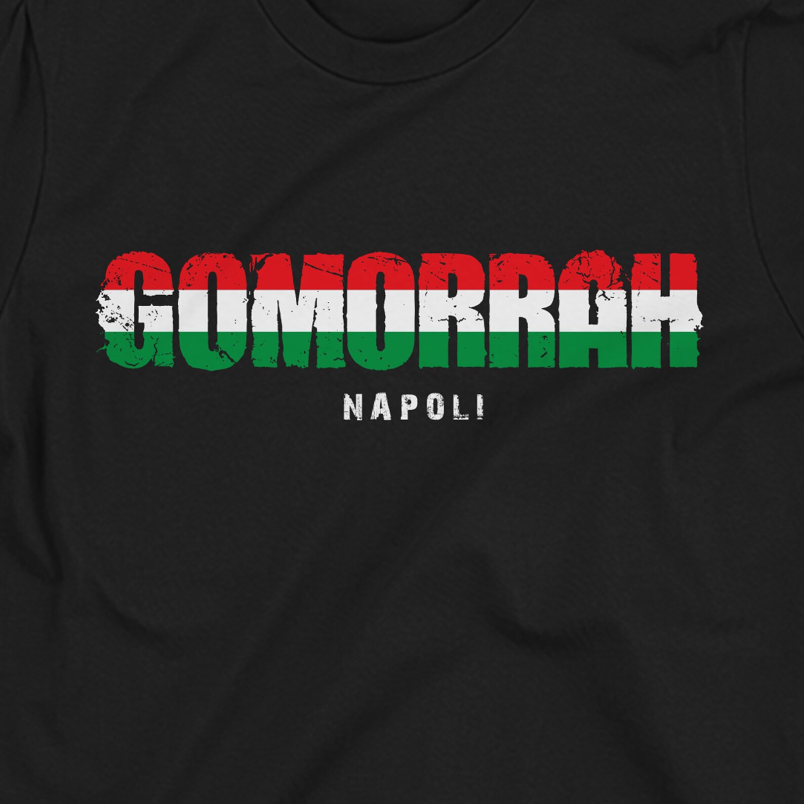 Gomorrah Italian Logo Men's Black T-shirt - Etsy