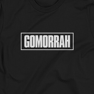 Official Gomorrah White Boxed Logo Print Men's Black - Etsy