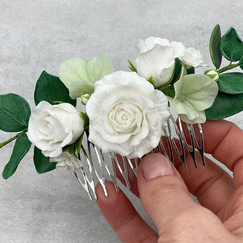 Flower Hair Comb - Etsy