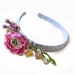 Handmade Hair Accessories. Fashion Flower Floral Hair Hoop. Women ...