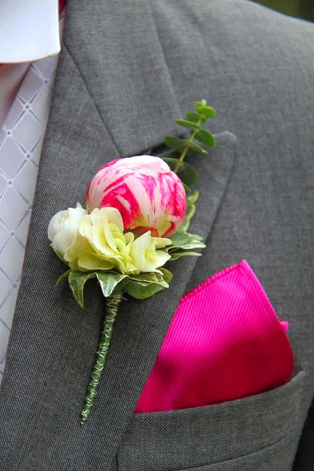 Peony Wedding Boutonniere,rustic Bridesmaid,bridal Flowers - Etsy