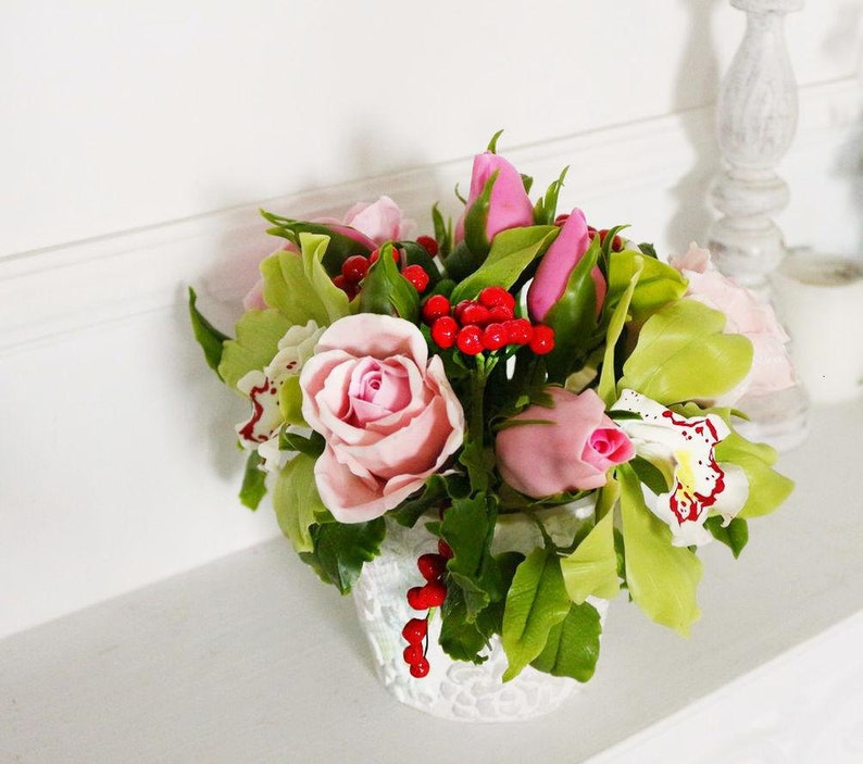 Modern Home Decoration Artificial Floral Arrangement Table | Etsy