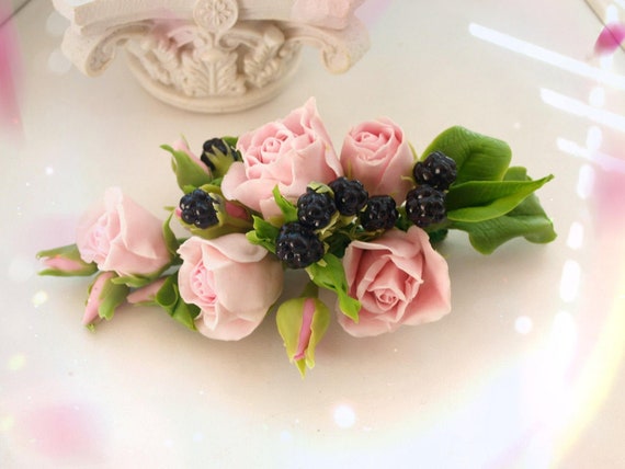 Pink Rose Birthday Cake Topper Rustic Wedding Cake - Etsy