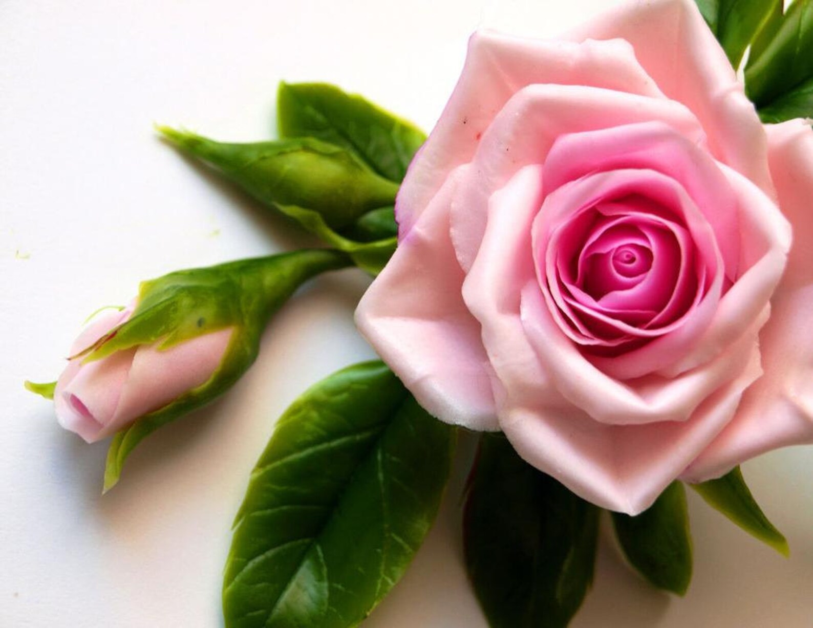 Pale Pink Rose Hair Clip Flower Hair Barrette Wedding - Etsy