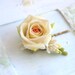 Ivory Rose Flower Bobby Pin Wedding Bridal Hair Accessories, Floral ...