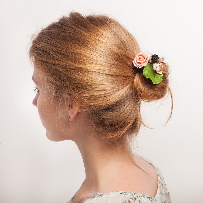 Ivory Rose Hair Pin Flower Bobby Pins Floral Wedding Hair - Etsy