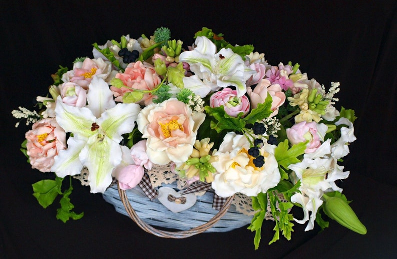 Luxury Handmade Flowers Living Room Decor Farmhouse Table | Etsy