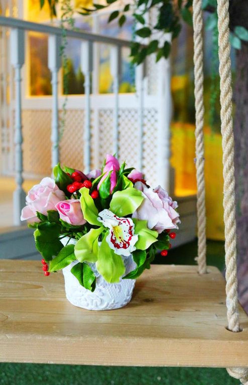 Modern Home Decoration Artificial Floral Arrangement Table | Etsy