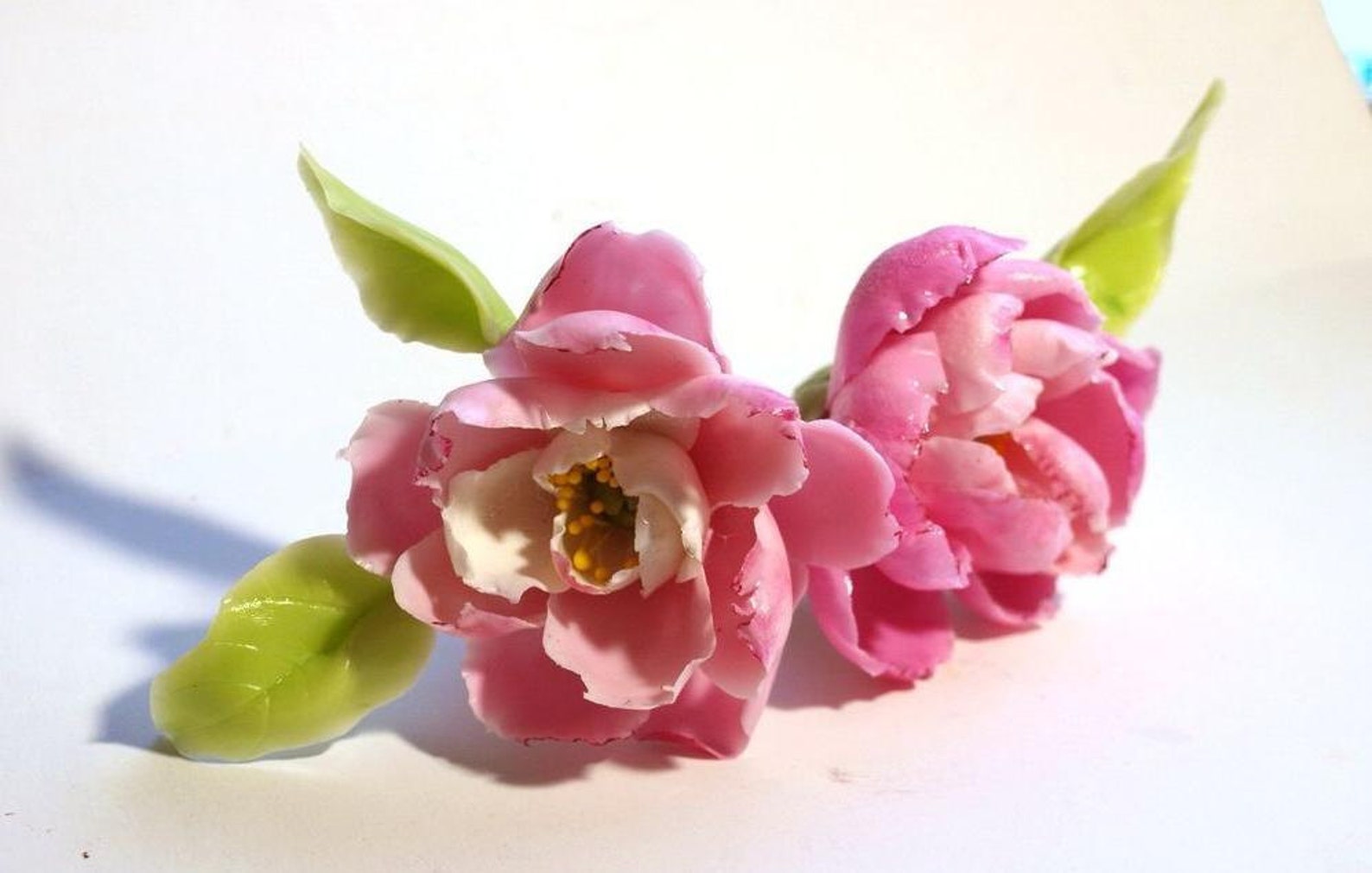 Pink Peony Hair Pin Hairpin Flower Pin - Etsy