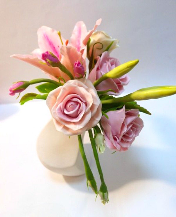 Small Flower Arrangement Dining Table Decor Handmade - Etsy