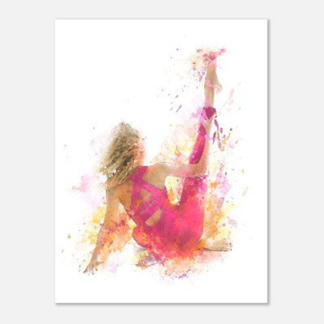 Dancer Poster, Dance Studio Art, Dance Teacher Gift, Dancer Present ...