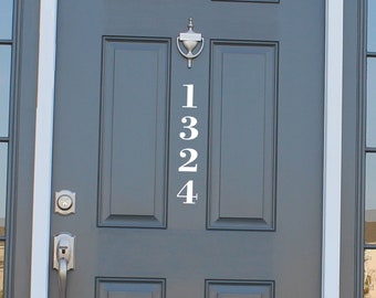Personalised Door Number Front Door Sticker Custom Decal | Etsy