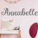 Personalised Name Wall Sticker Decal, Fancy Calligraphy Style Script ...
