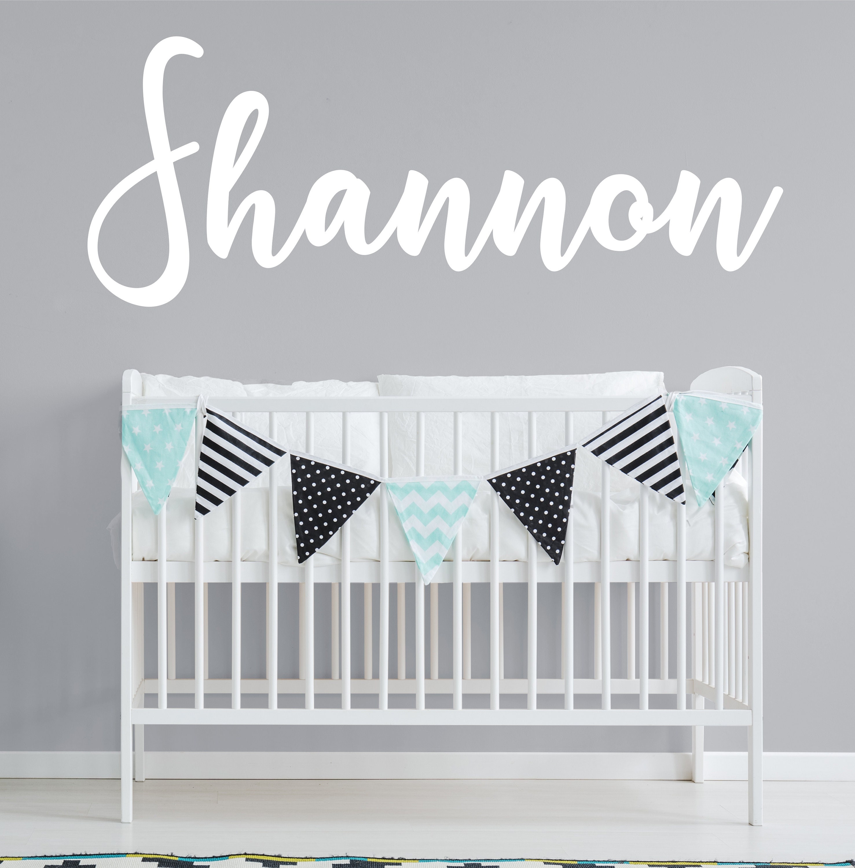 Personalised Bespoke Script Style Wall Sticker Name Decal - Etsy UK