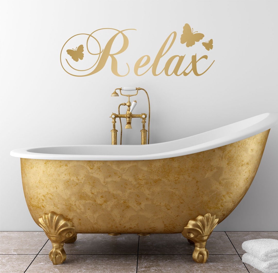 RELAX Wall Sticker Quote Decal Adhesive Vinyl Bedroom - Etsy