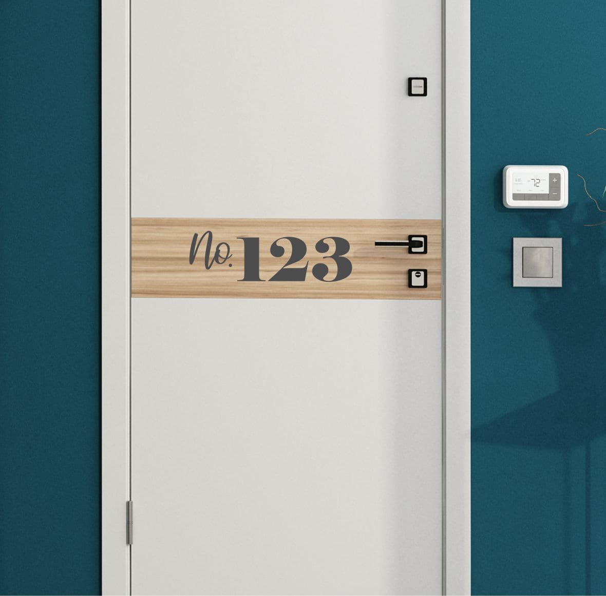 Personalised Door Number, Front Door Sticker, Custom Decal, Bespoke ...