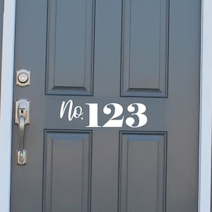 Personalised Door Number, Front Door Sticker, Custom Decal, Bespoke ...