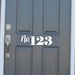 Personalised Door Number, Front Door Sticker, Custom Decal, Bespoke ...