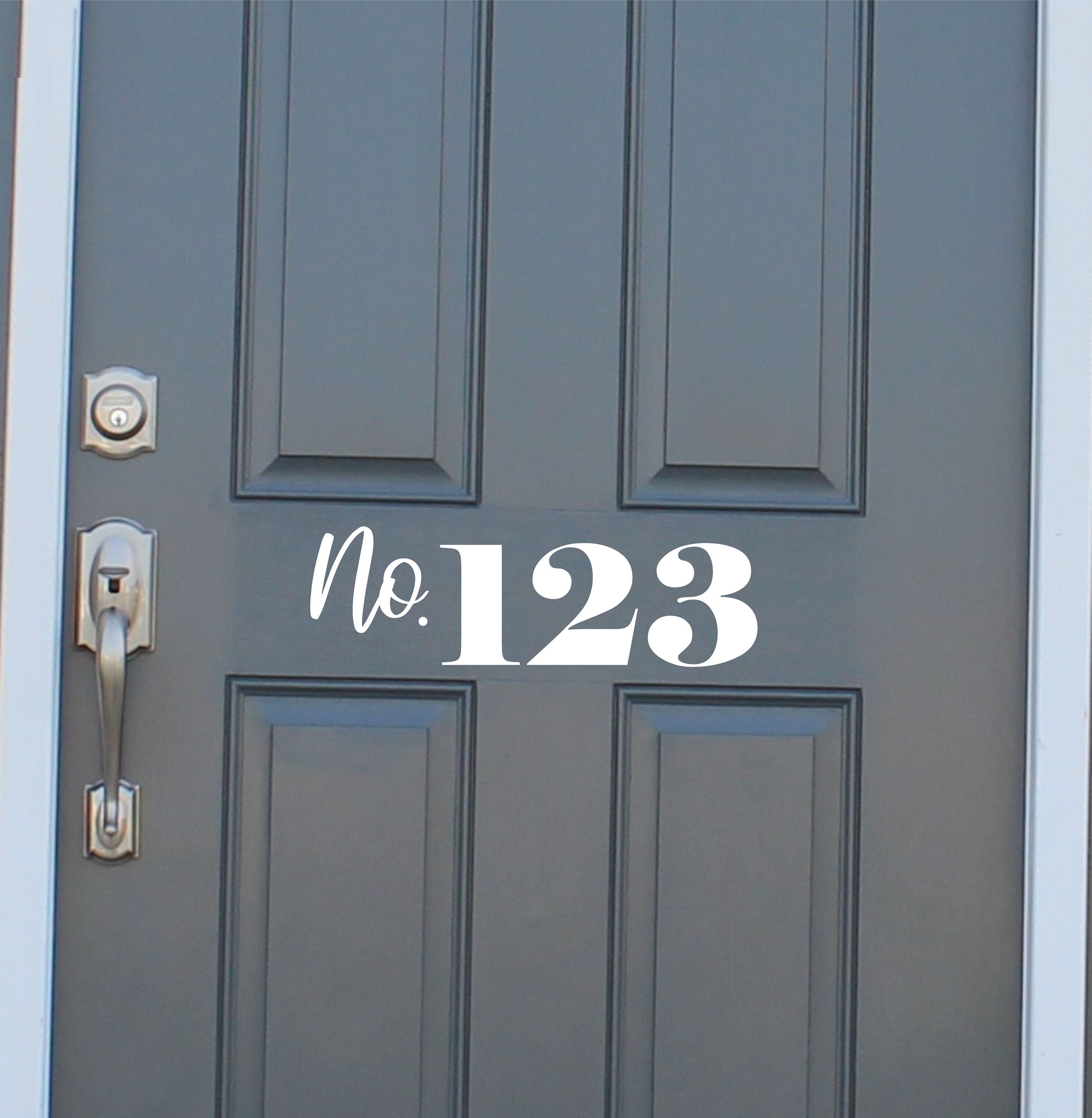Personalised Door Number, Front Door Sticker, Custom Decal, Bespoke ...