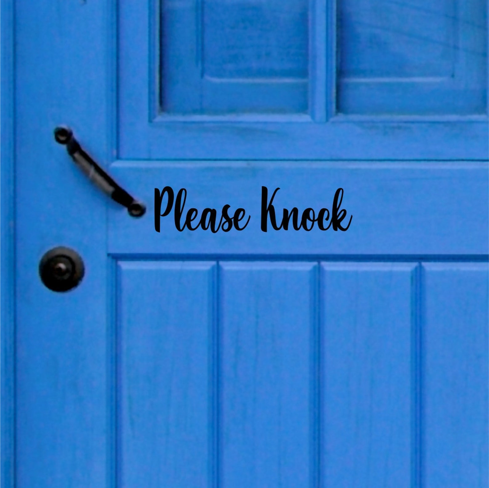 Please Knock Door Sticker Decal Adhesive Vinyl Word - Etsy