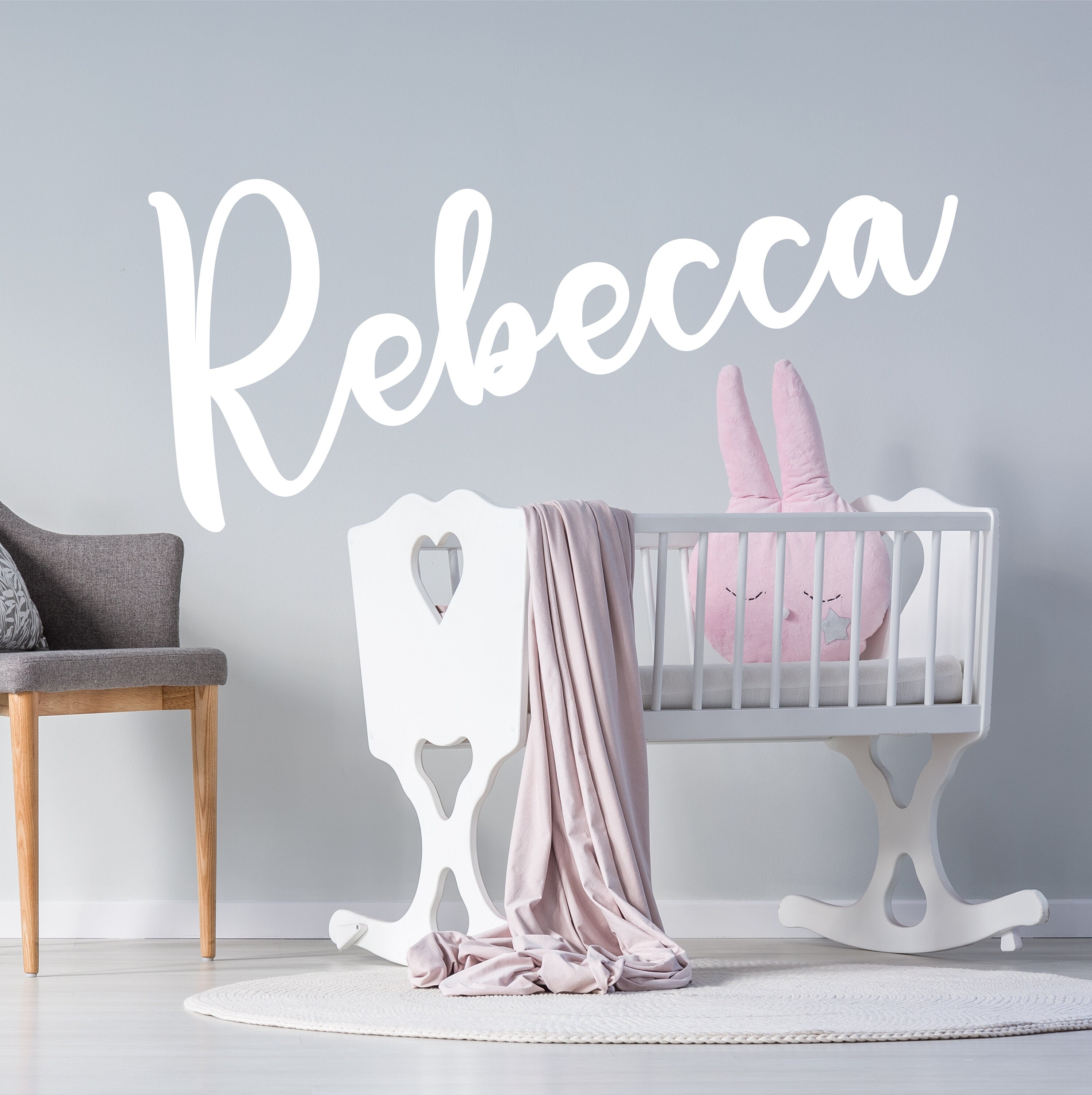 Personalised Bespoke Script Style Wall Sticker Name Decal - Etsy UK