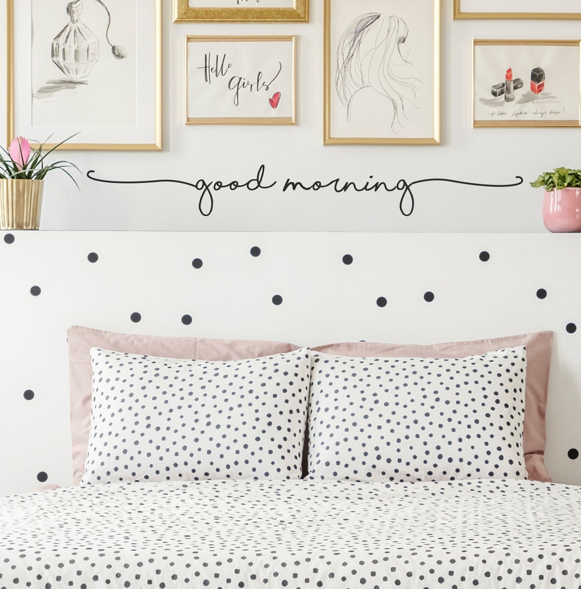 Good Morning Wall Sticker Decal, Vinyl Word Quote - Etsy