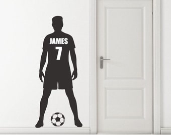 PERSONALISED Football Name Design Wall Art Sticker Modern - Etsy