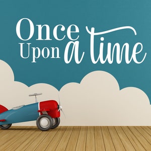 Once Upon A Time Wall Sticker Decal | Vinyl Stencil Word Quote Vinyl ...