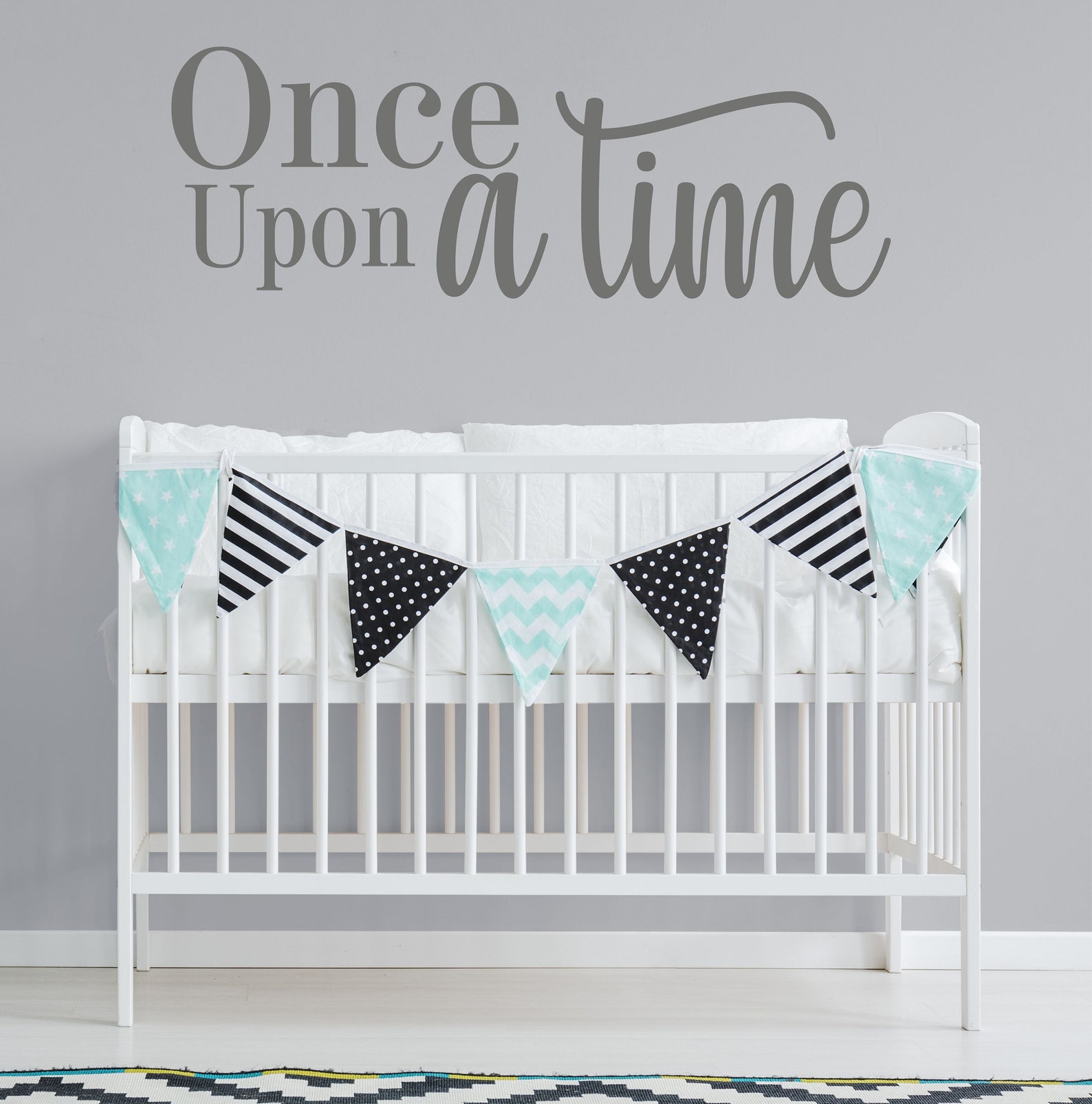 Once Upon A Time Wall Sticker Decal Vinyl Stencil Word Quote | Etsy