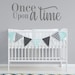 Once Upon A Time Wall Sticker Decal Vinyl Stencil Word Quote DIY Vinyl ...