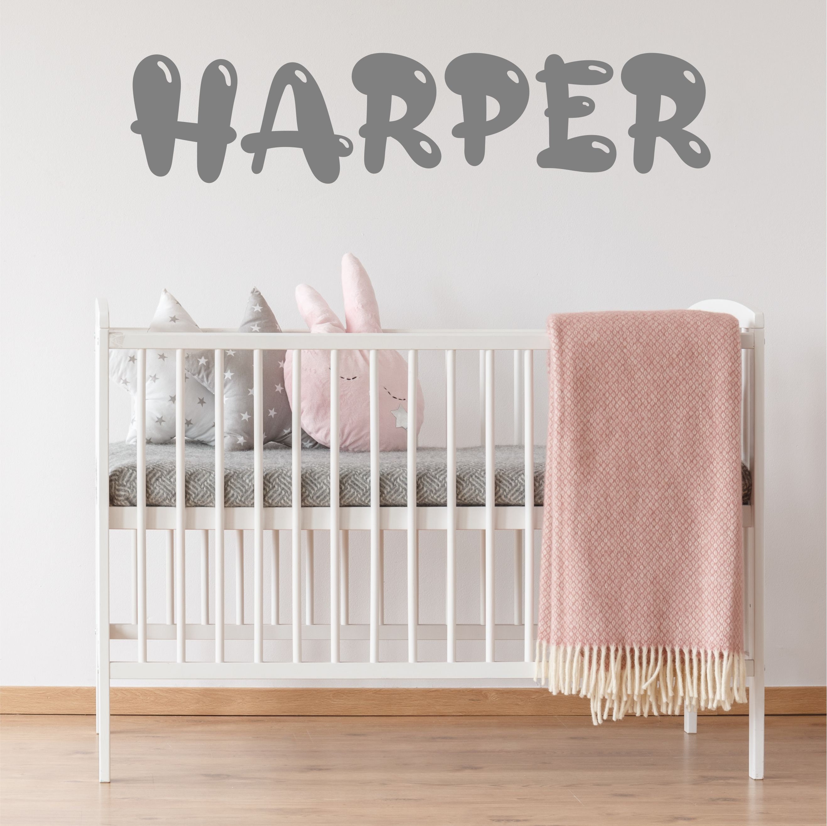 Personalised Bubble Style Name Wall Sticker - Etsy