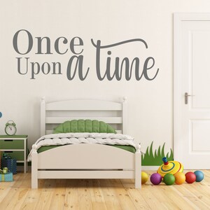 Once Upon A Time Wall Sticker Decal | Vinyl Stencil Word Quote Vinyl ...