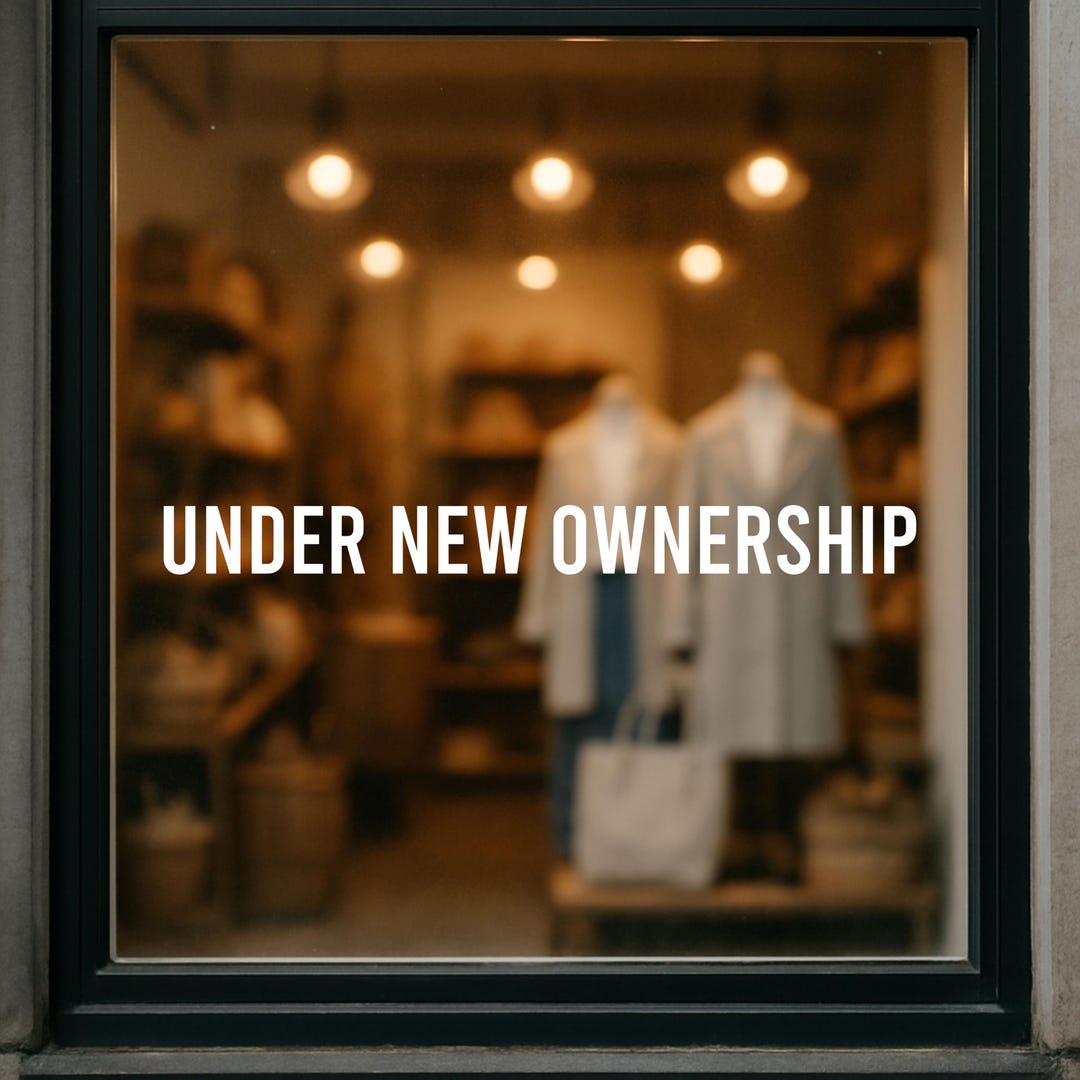UNDER NEW OWNERSHIP Shop Window Sticker Decal Graphics Retail Display Store Front Vinyl Decal - Etsy