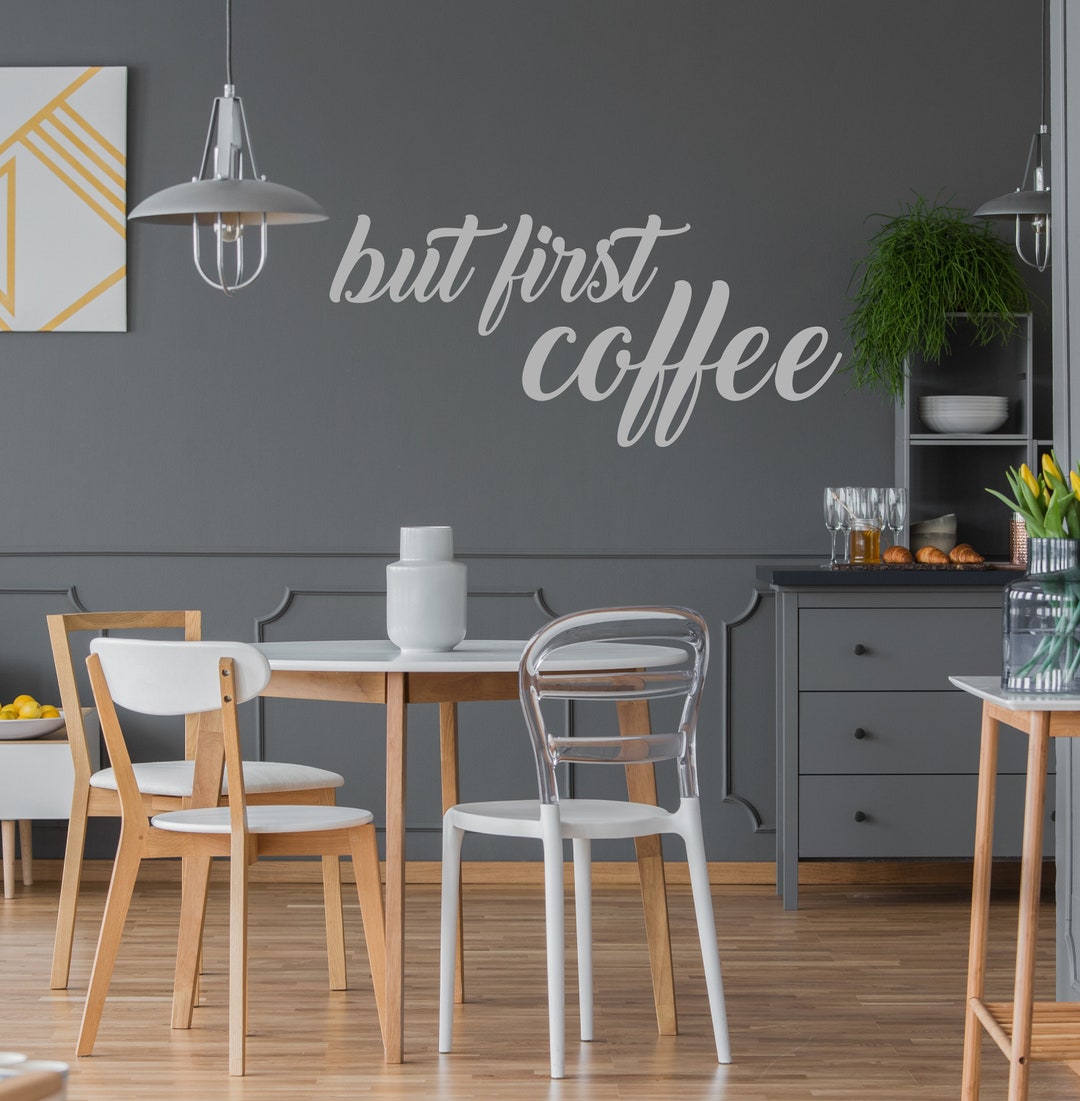 But First Coffee Wall Sticker Decal Vinyl Adhesive for - Etsy