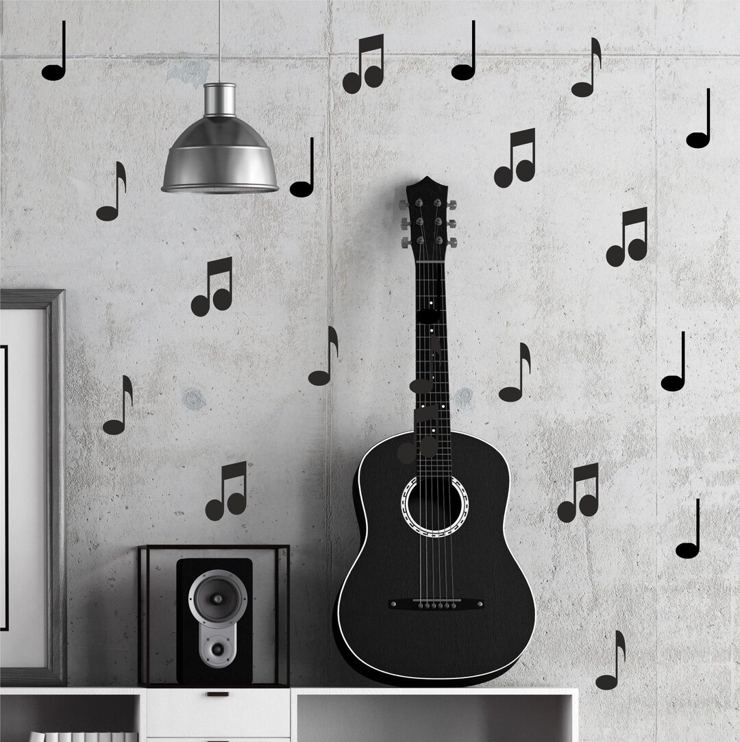 Musical Note Wall Stickers [pack of 20] | Decal Vinyl Adhesive ...