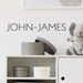 Personalised Modern Style Name Wall Sticker Bespoke Customised Decal ...